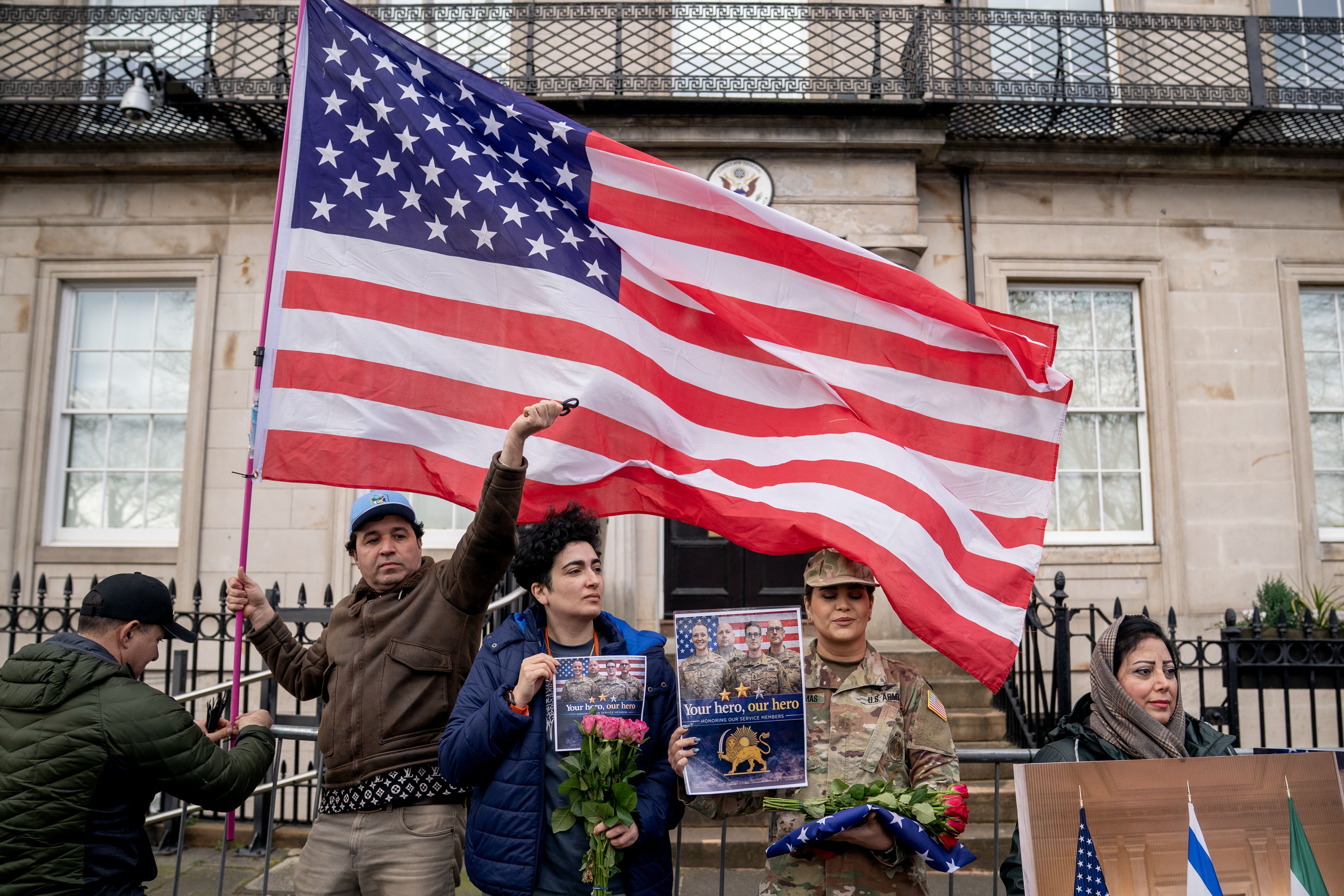 Scots Iranians rally at US consulate to show ‘gratitude’ for strikes ...