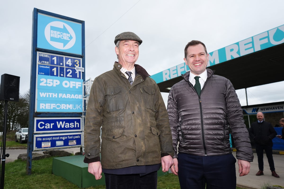 Nigel Farage vows to reverse fuel duty increase in Reform petrol ...