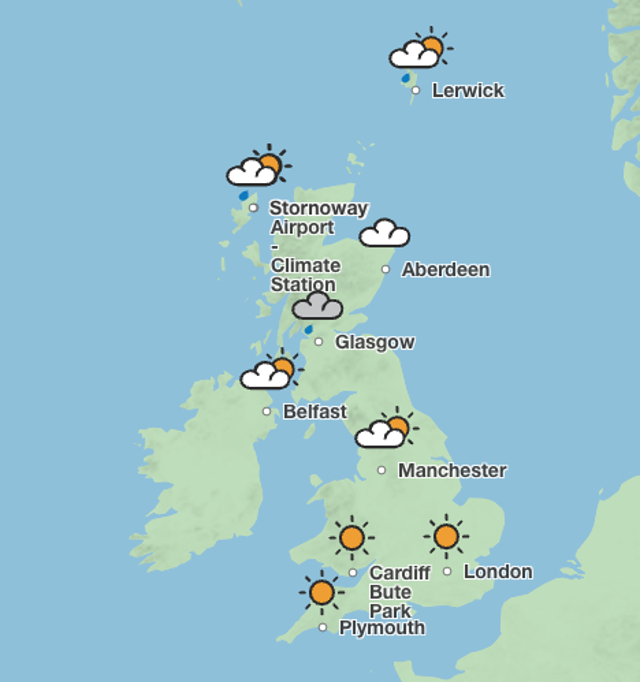 UK weather map: Where will see a sunny weekend after snow and wind ...
