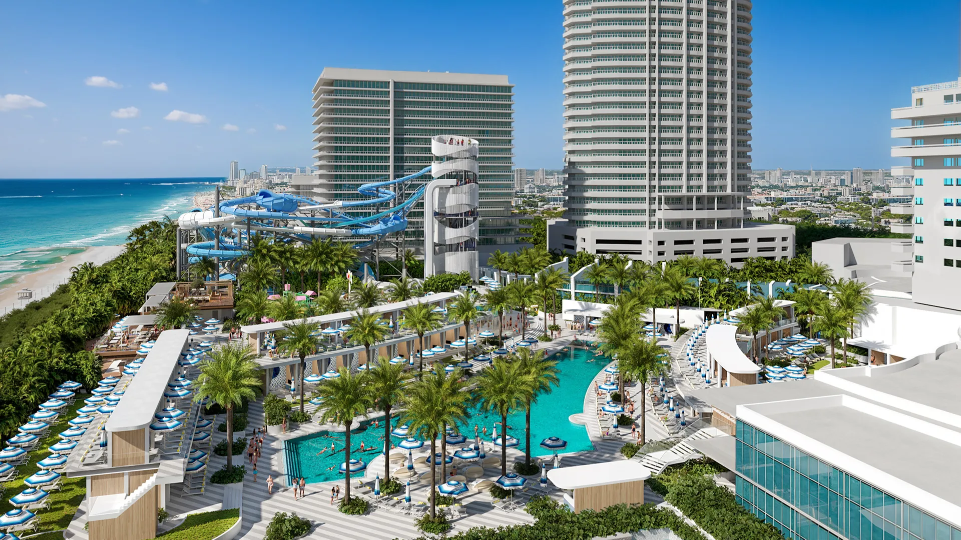 A planned water park at the famed Fontainebleau Hotel in Miami has ...