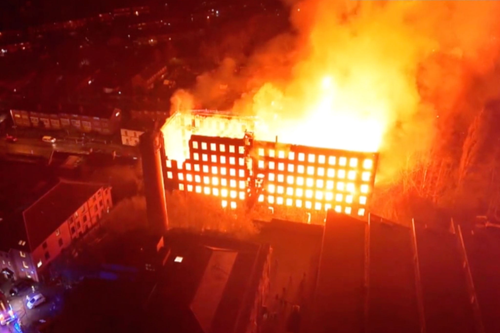 Leek mill fire: Teenager arrested after blaze tears through listed ...