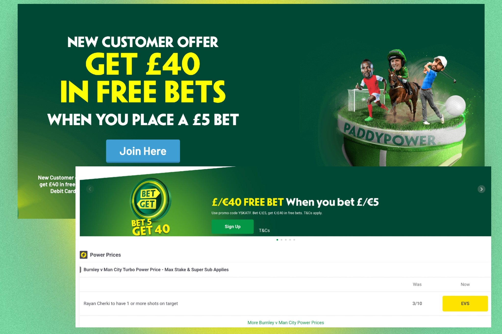 Paddy Power Sign Up Offer: Bet £5 Get £40 Free Bets | The Independent