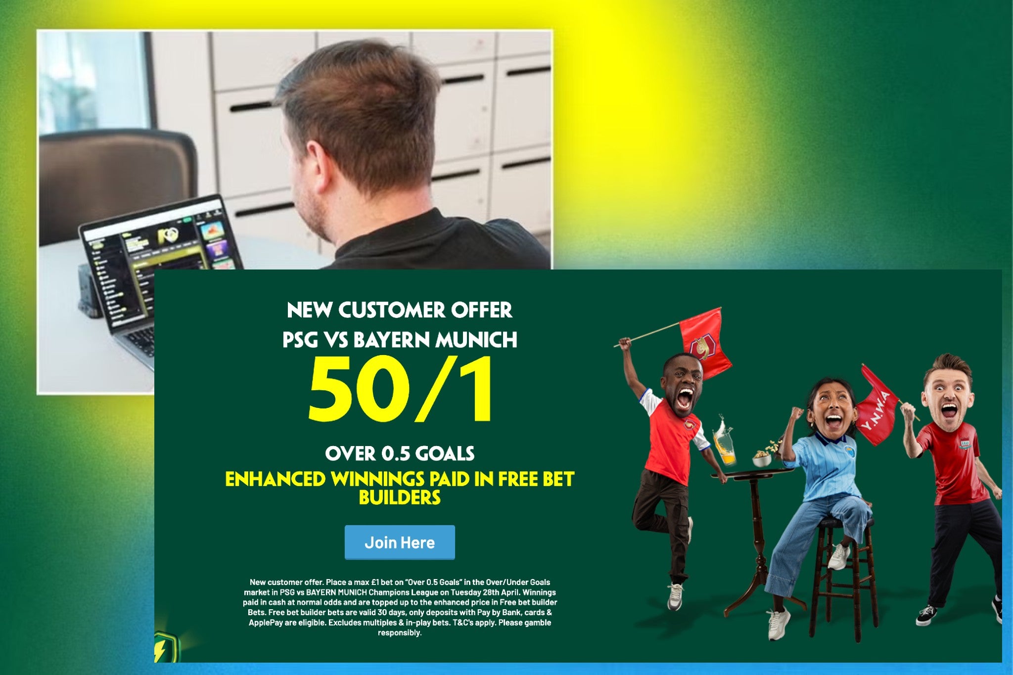 Paddy Power Betting Sign Up Offer: 50/1 Over 0.5 Goals PSG vs Bayern ...