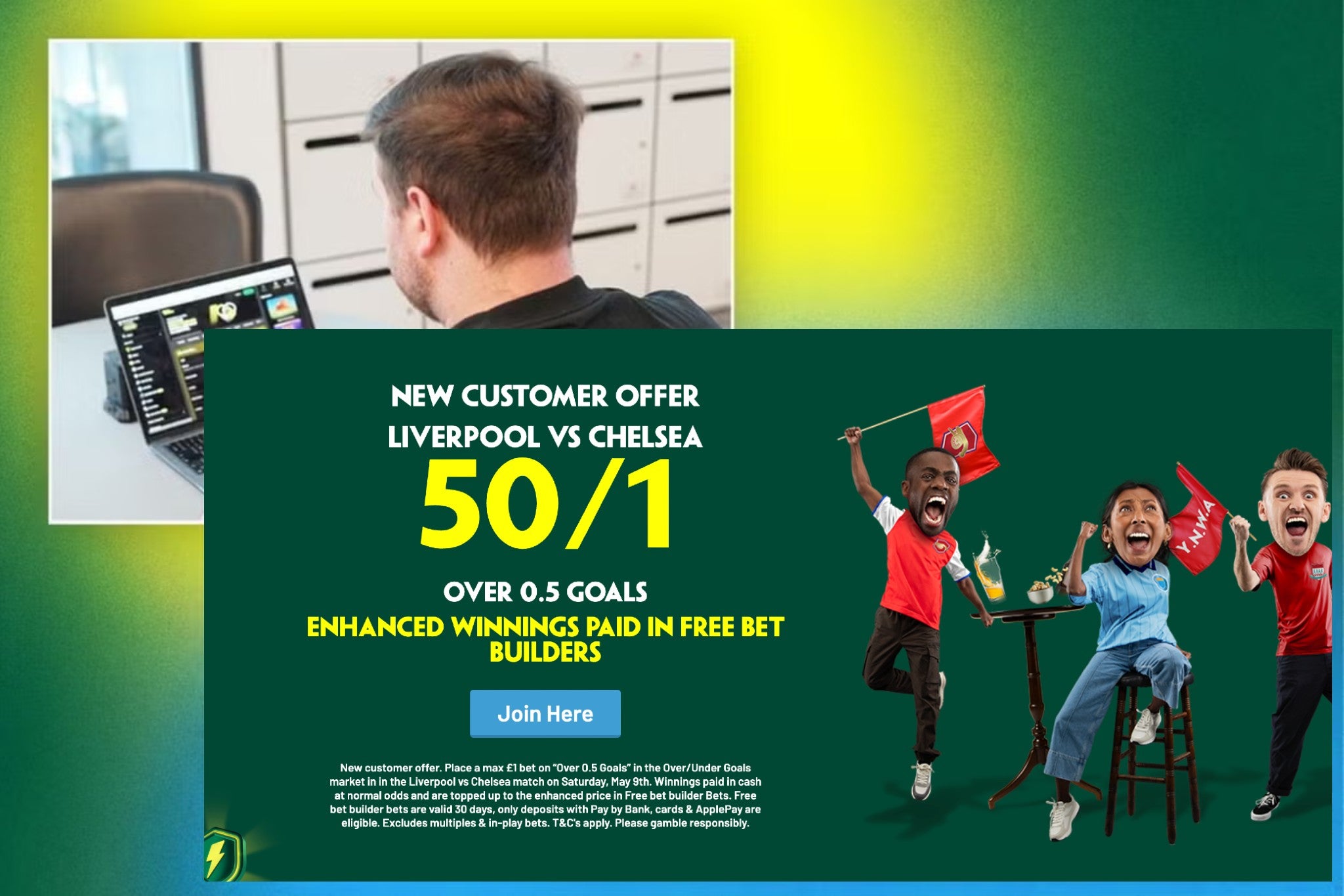 Paddy Power Free Bet Offer: 50/1 Over 0.5 Goals Liverpool vs Chelsea ...