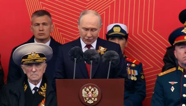 Putin says he thinks war ‘coming to an end’ after scaled-back Victory ...