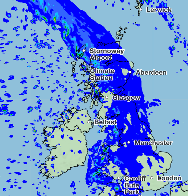 Weather map: When and where will rain hit England, Wales and Scotland ...
