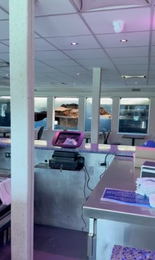 Passengers knocked off their feet and windows shattered after ferry to ...