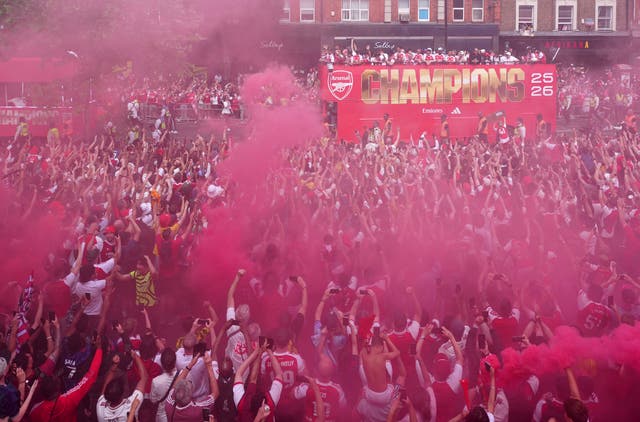 Arsenal trophy parade LIVE: Latest as Gunners celebrate title triumph ...