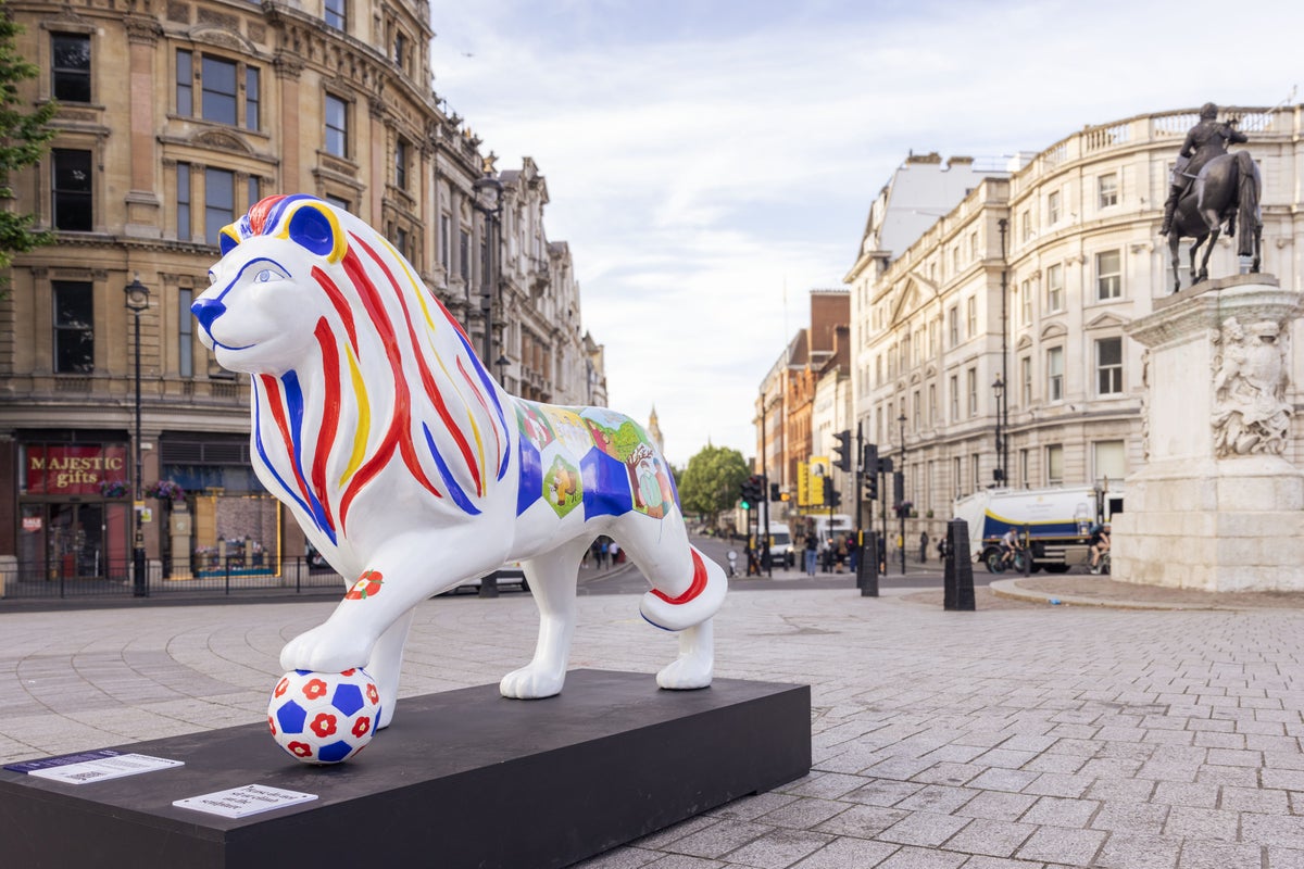 Lion-themed public art trail brings World Cup fever to England fans ...