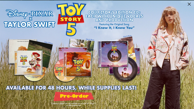Taylor Swift announces new original song for Toy Story 5 after fuelling ...