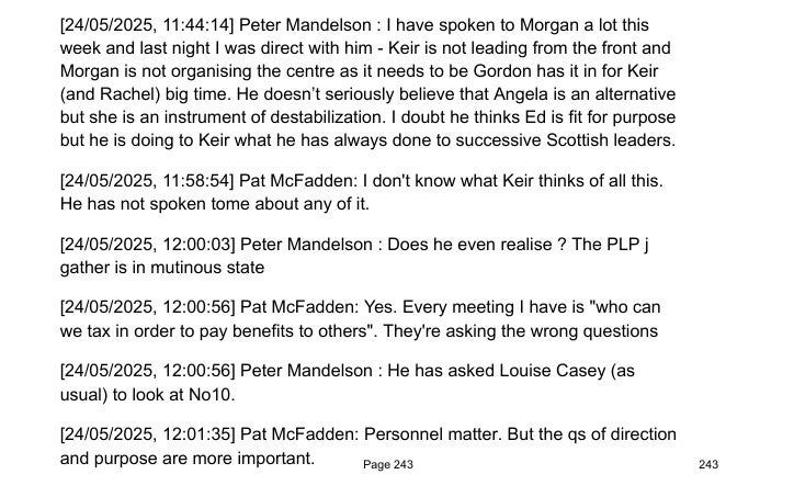Peter Mandelson said No 10 needs ‘revamp’ and ‘infusion of purpose ...