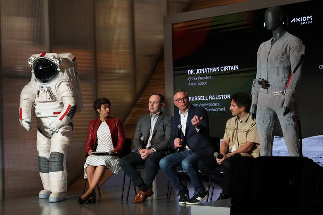Prada unveils spacesuit to be worn by NASA astronauts on Moon mission ...