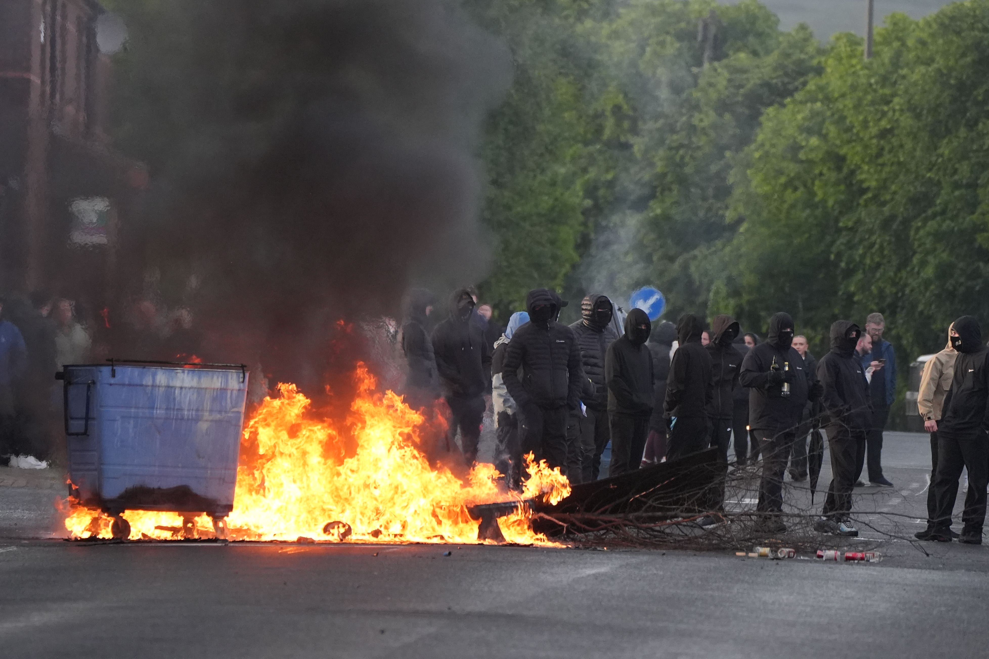 Arrest after two police officers ‘savagely targeted’ with petrol bomb ...