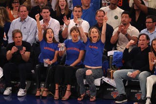 Taylor Swift courtside in ‘Stevie Knicks’ shirt as MSG wedding buzz ...