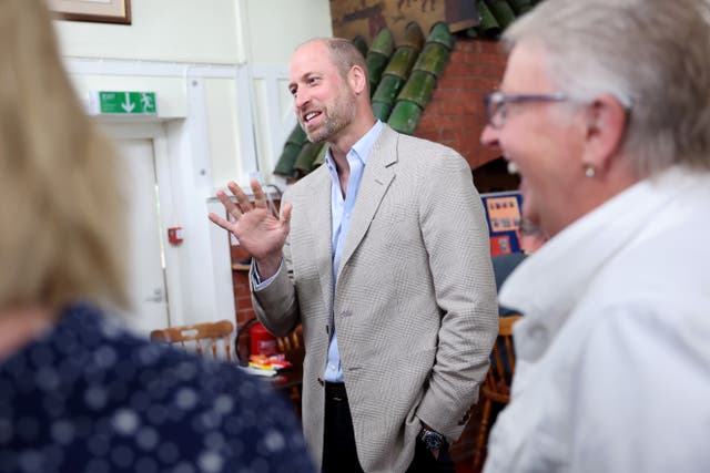 Prince William offers comfort to PTSD sufferer at Norfolk mental health ...