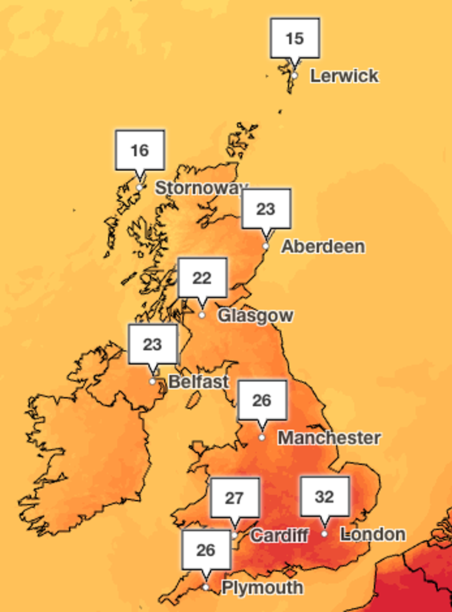 Met Office issues amber weather warning for extreme heat ahead of UK ...