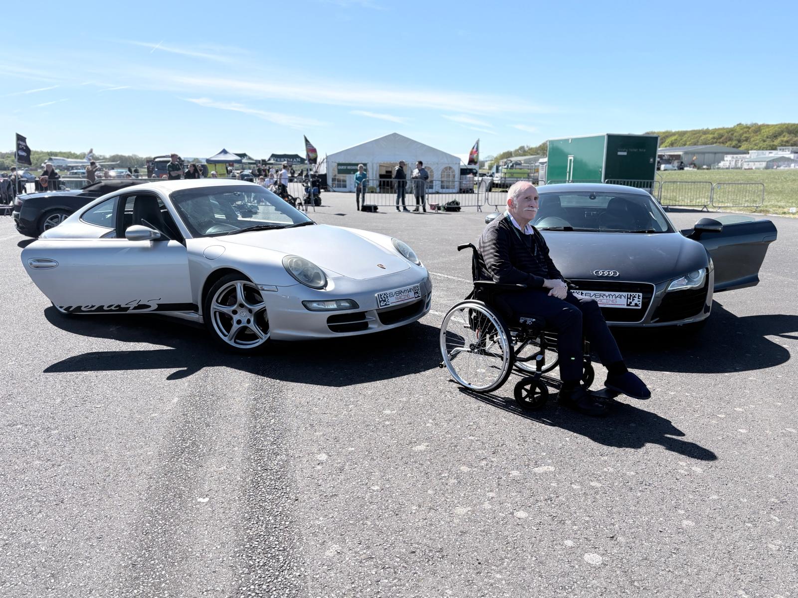 Pensioner with a passion for fast cars is treated to…