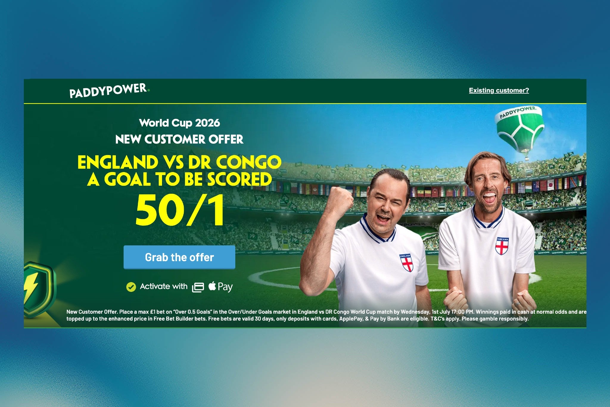 Paddy Power World Cup betting offer: 50/1 on a goal to be scored in ...