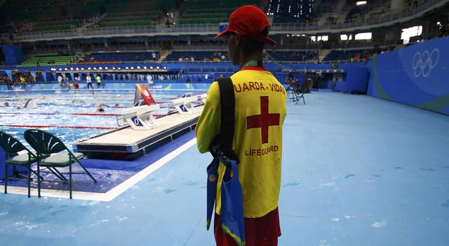Everybody is making the same joke about this lifeguard at the Olympics ...