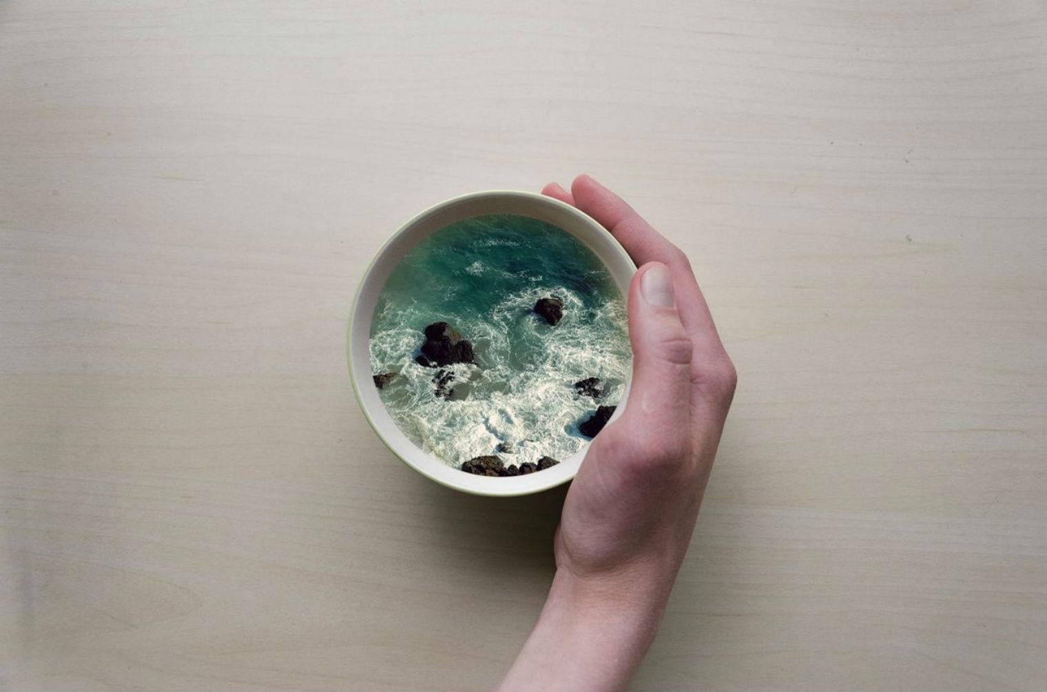 This artist has managed to create the perfect storm in a tea cup ...