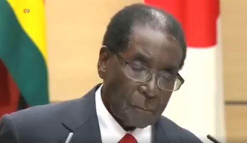 Japan's prime minister was not impressed with Robert Mugabe falling ...