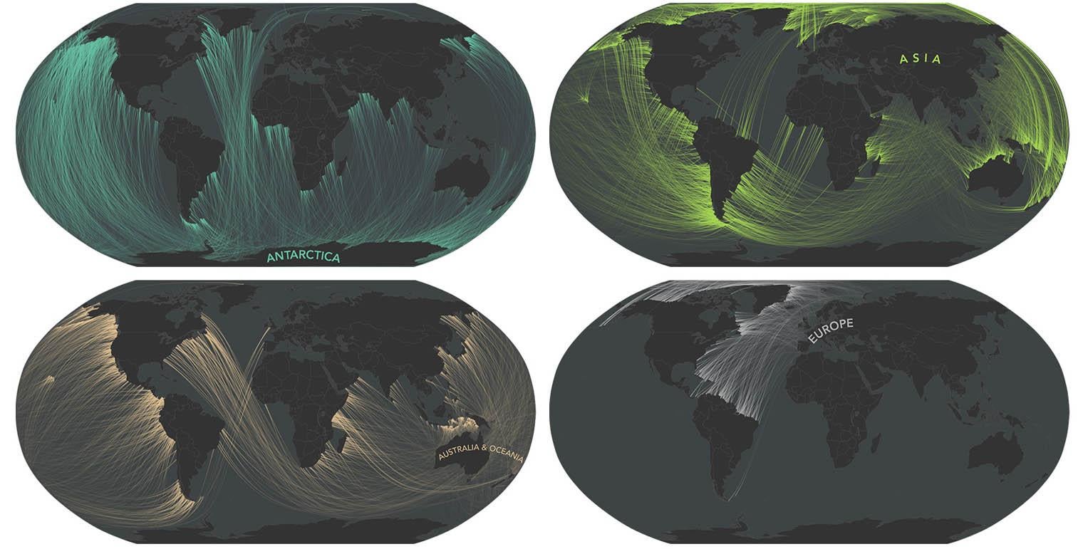 These beautiful maps will change your perspective of the world's coasts ...