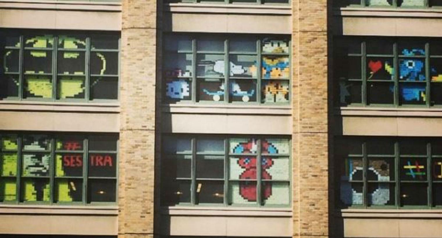 This post it note war between rival offices escalated spectacularly ...