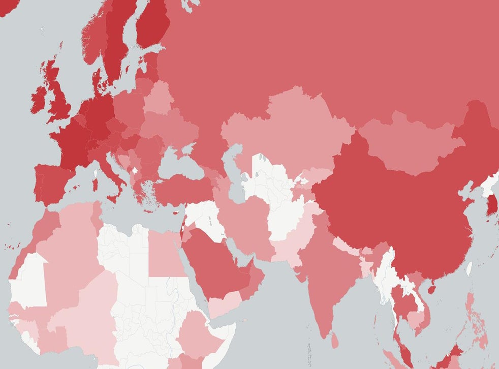 The most innovative countries in the world, in one map | indy100 | indy100
