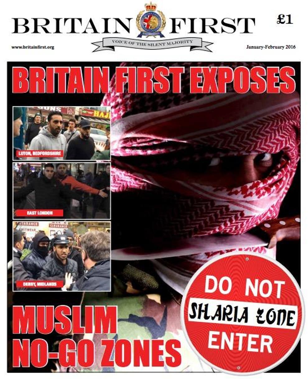Britain First claims there are three 'no go' Muslim zones in the UK ...