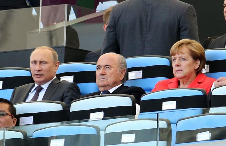Putin and Merkel met at the World Cup final and it was awkward ...