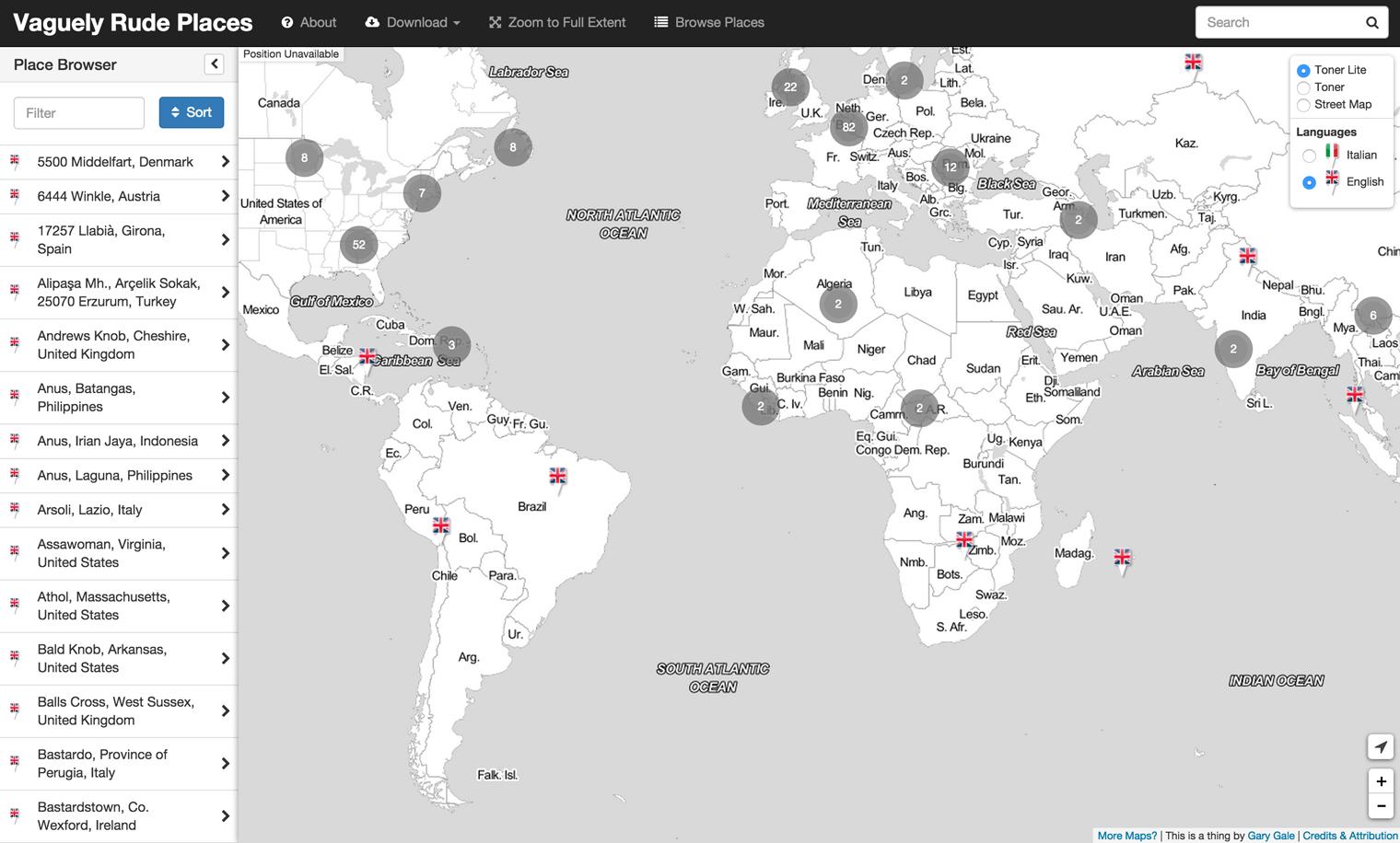 There's nothing not to love about this map of the world's vaguely rude ...