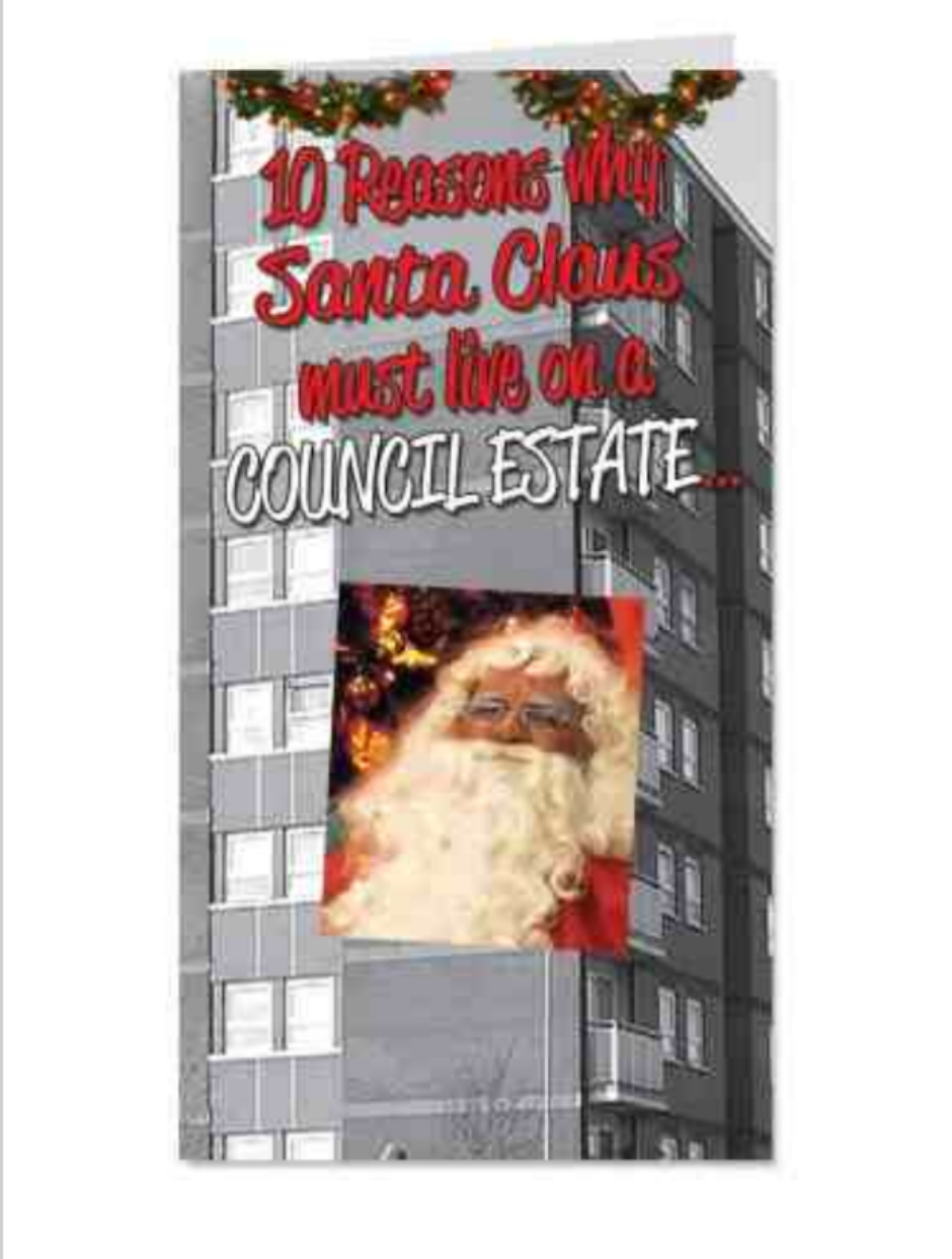 Introducing the most tasteless Christmas card you will see this year ...