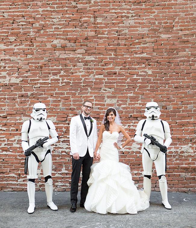 What it looks like when you invite Stormtroopers to your wedding ...