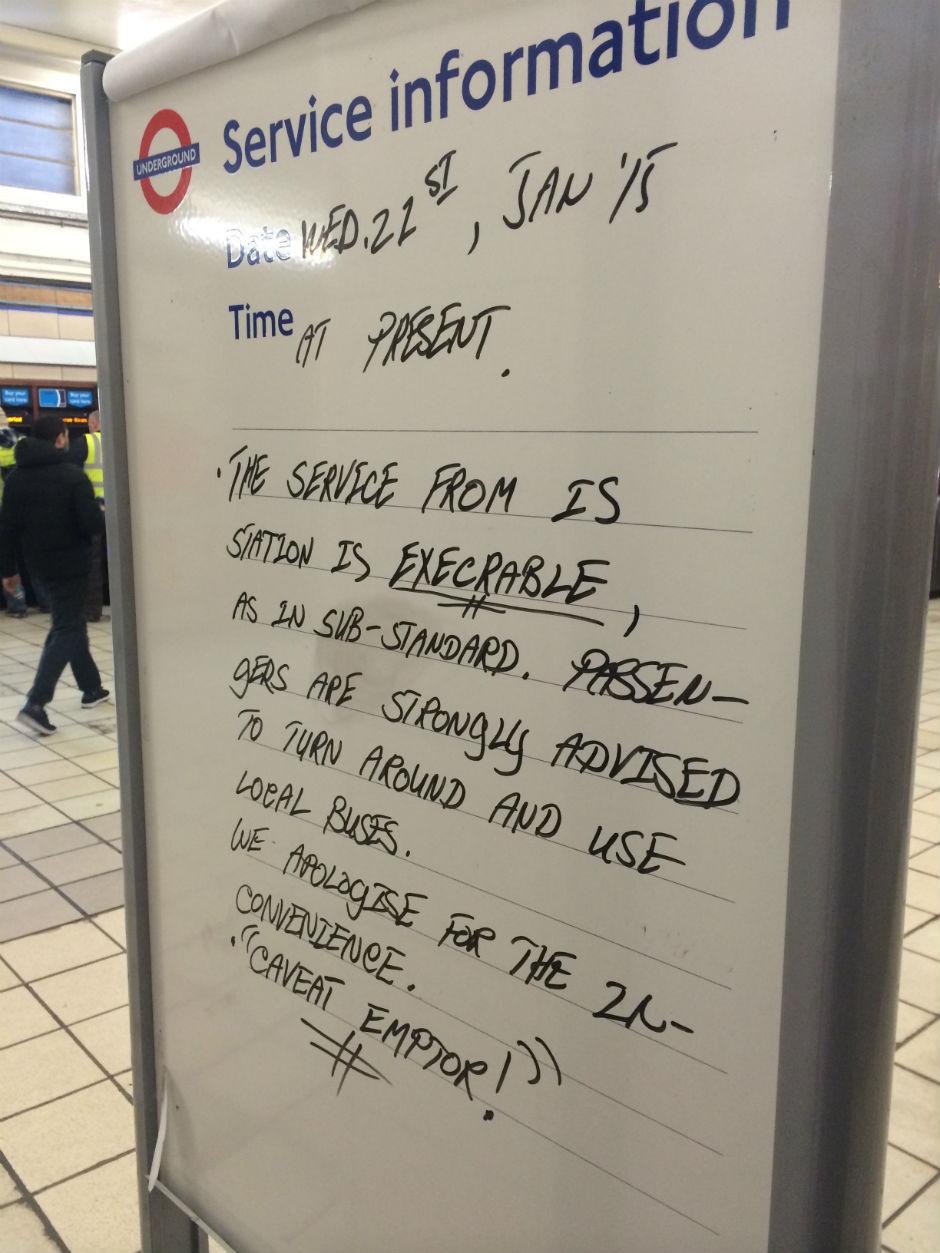 9 of the sassiest Tube signs ever encountered on the London Underground ...