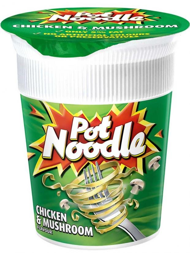 Something for the ladies. Noodles in a pot | The Independent