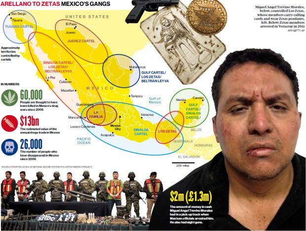 Notorious Mexican drug lord Miguel Angel Trevino who 'stewed' his ...