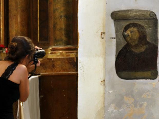 Infamous Jesus painting restoration inspires opera about the woman who ...