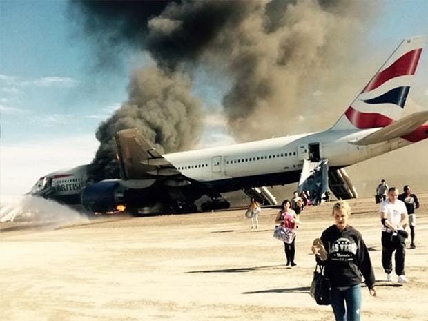BA plane fire: Pilots condemn passengers who carried baggage from ...