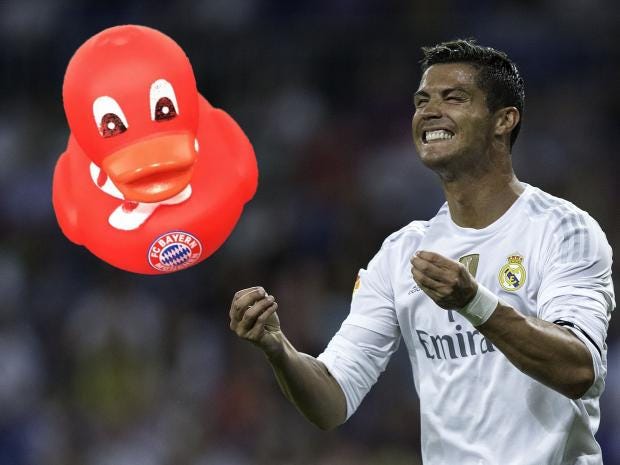 Why Bayern Munich's red rubber duck has boosted Manchester United's ...