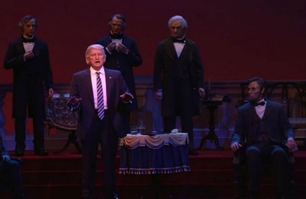 Disney unveils Donald Trump robot in 'Hall of Presidents', and it ...