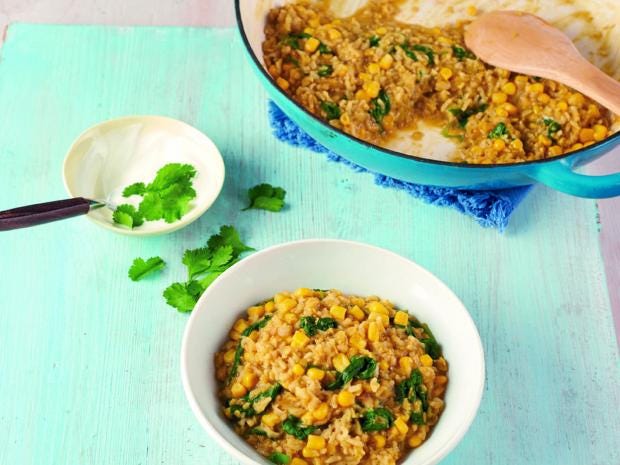 How to make sweetcorn and spinach dhal | The Independent