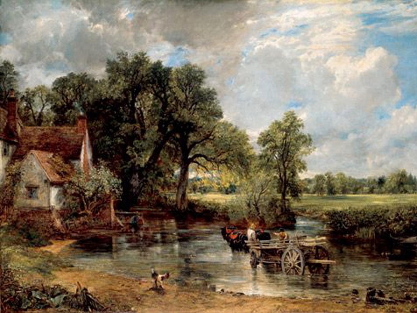 Constable's The Hay Wain painting defaced as Fathers4Justice step up ...