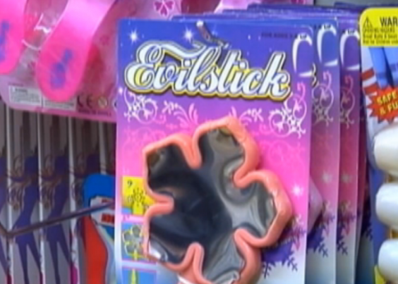 Dollar store toy wand has hidden picture of demonic child cutting ...