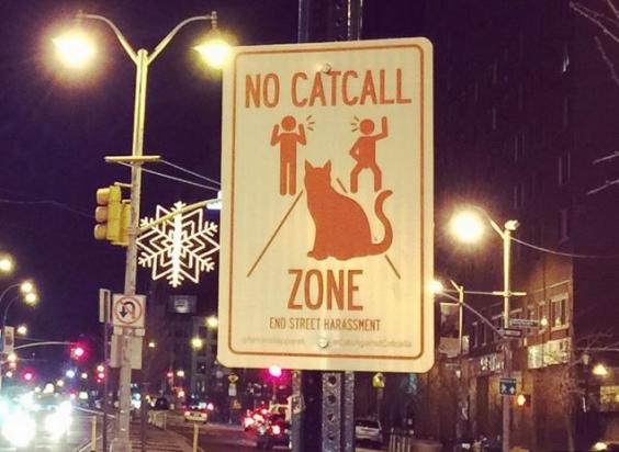 'No catcalling' signs appear on streets of New York and Philadelphia ...