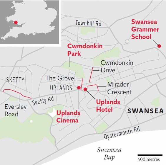Swansea City Map