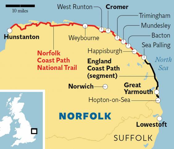 England Coast Path is up and walking - Norfolk's first official stretch ...