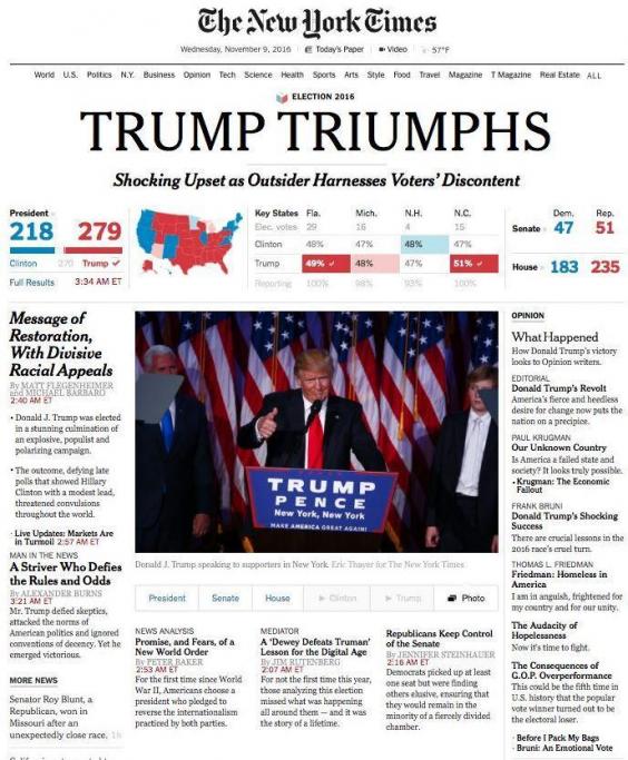 Horror Clown How Papers Around The World Reacted To Donald Trumps