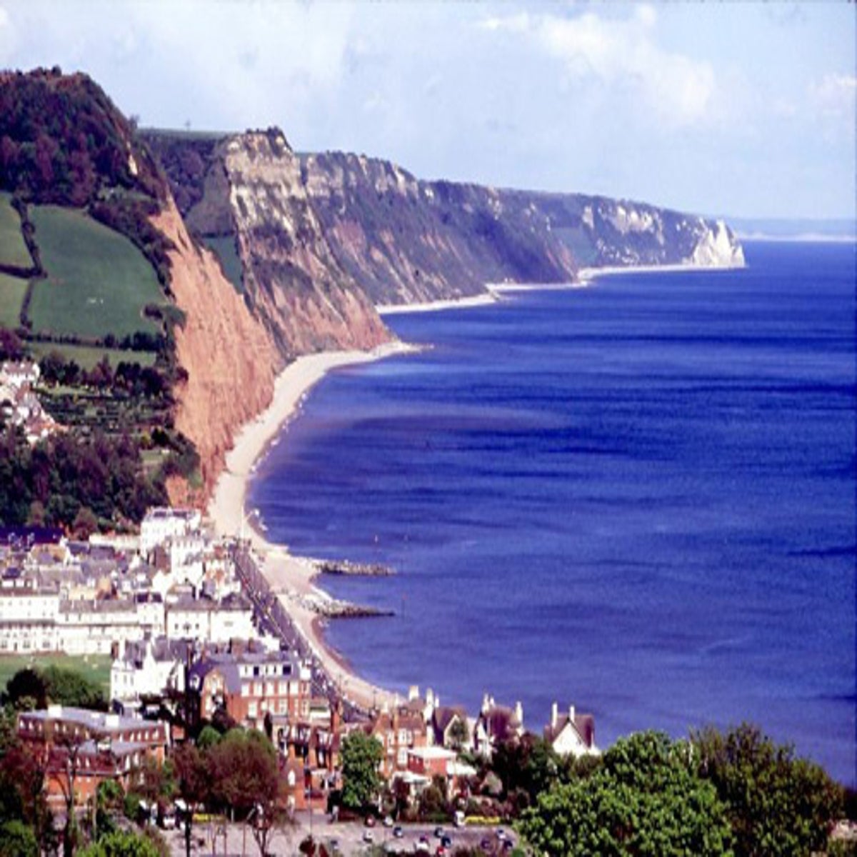 Don Styler Signed Original Oil Painting Devon Coast Beach, 50% OFF