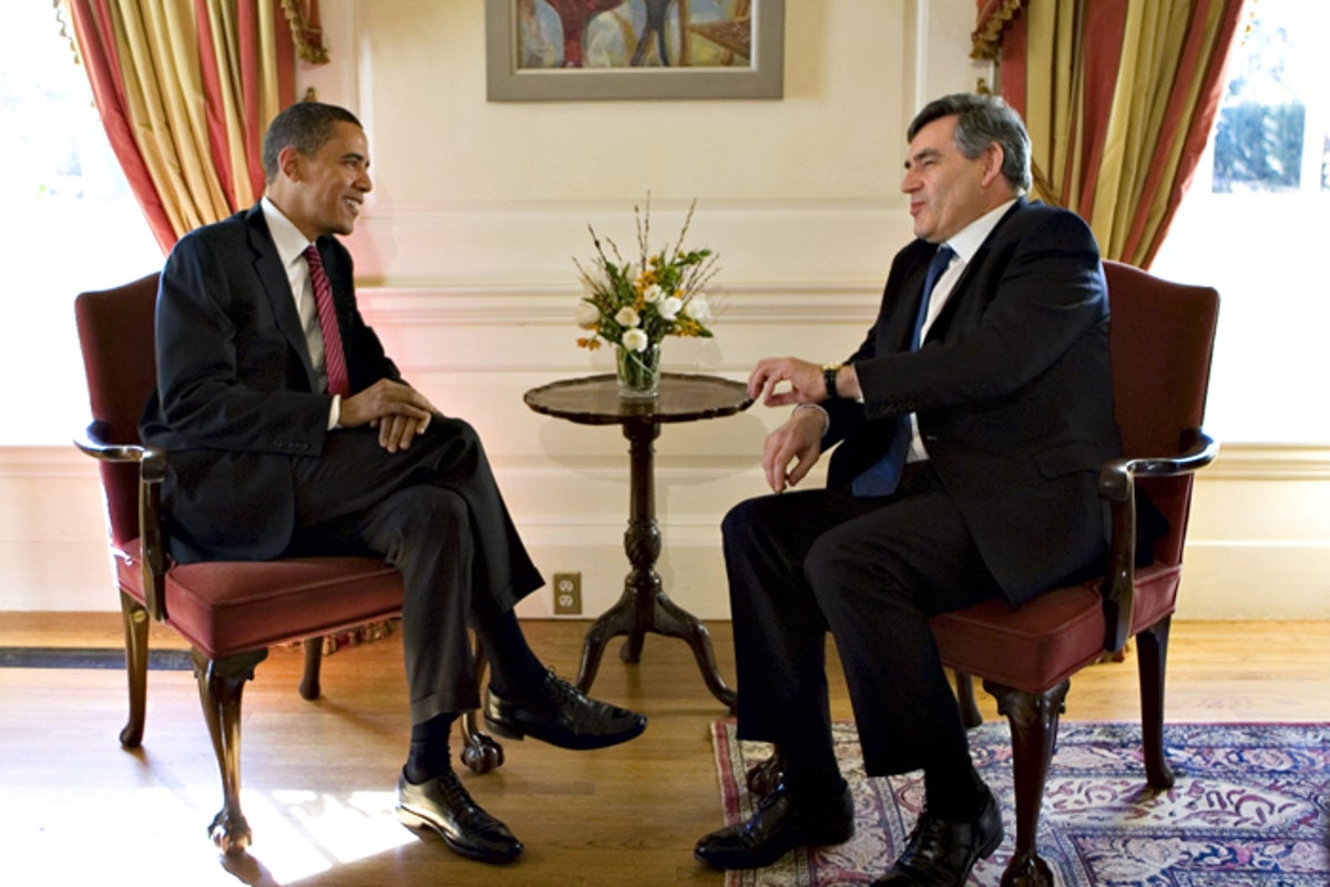 A day of political speed-dating as Brown sizes up the presidential ...