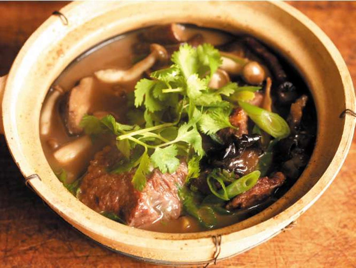 Ox cheek and mushroom hot pot | The Independent | The Independent
